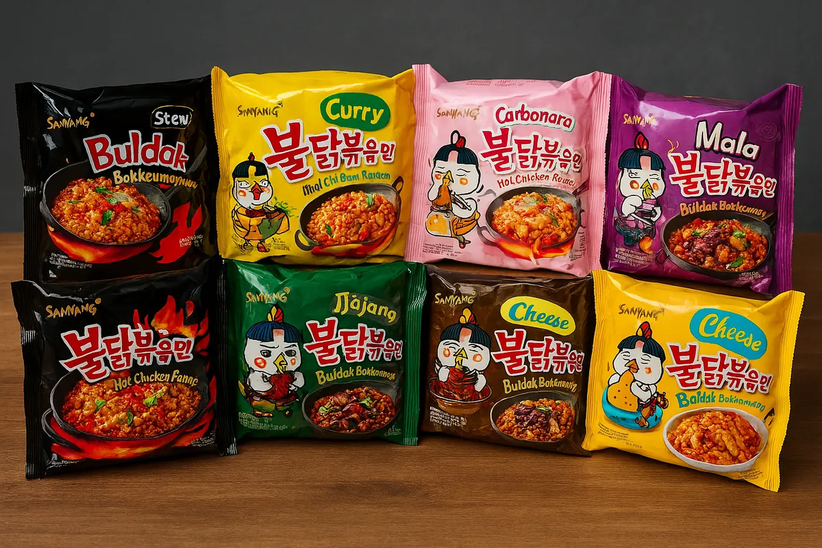 7 Best Samyang Buldak Ramen Flavors Ranked