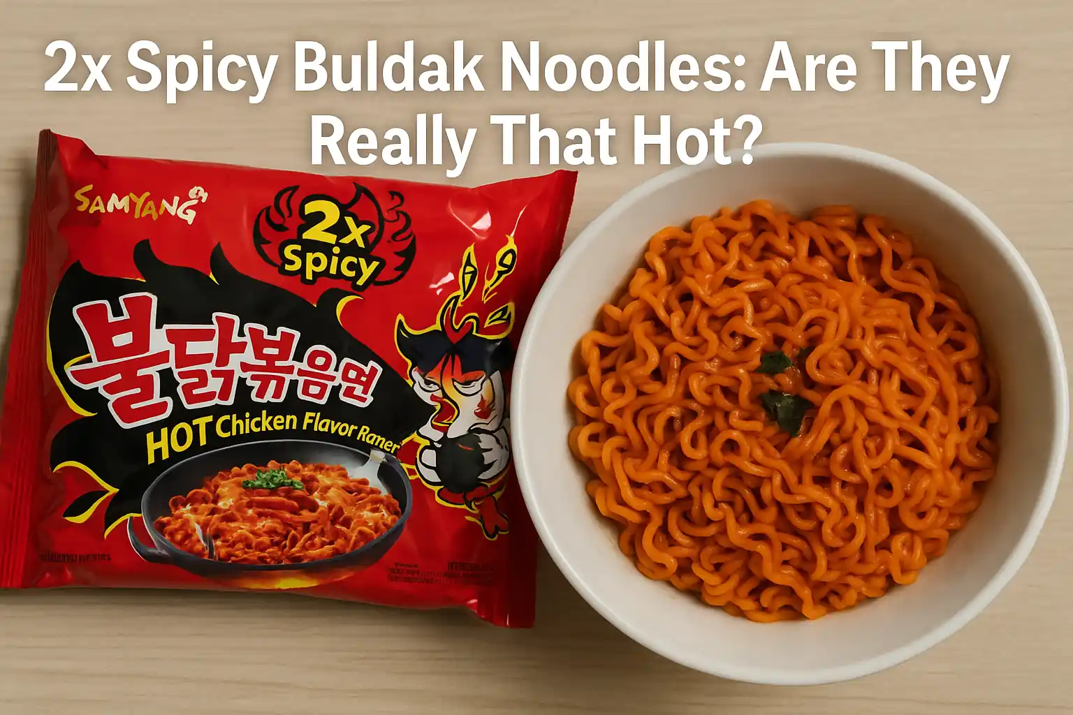2x Spicy Buldak Noodles Are They Really That Hot