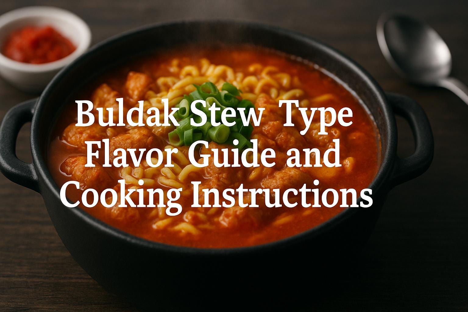 Buldak Stew Type Flavor Guide And Cooking Instructions