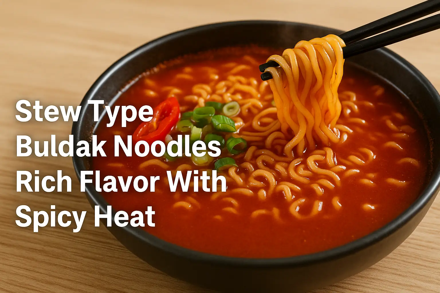 Stew Type Buldak Noodles Rich Flavor With Spicy Heat
