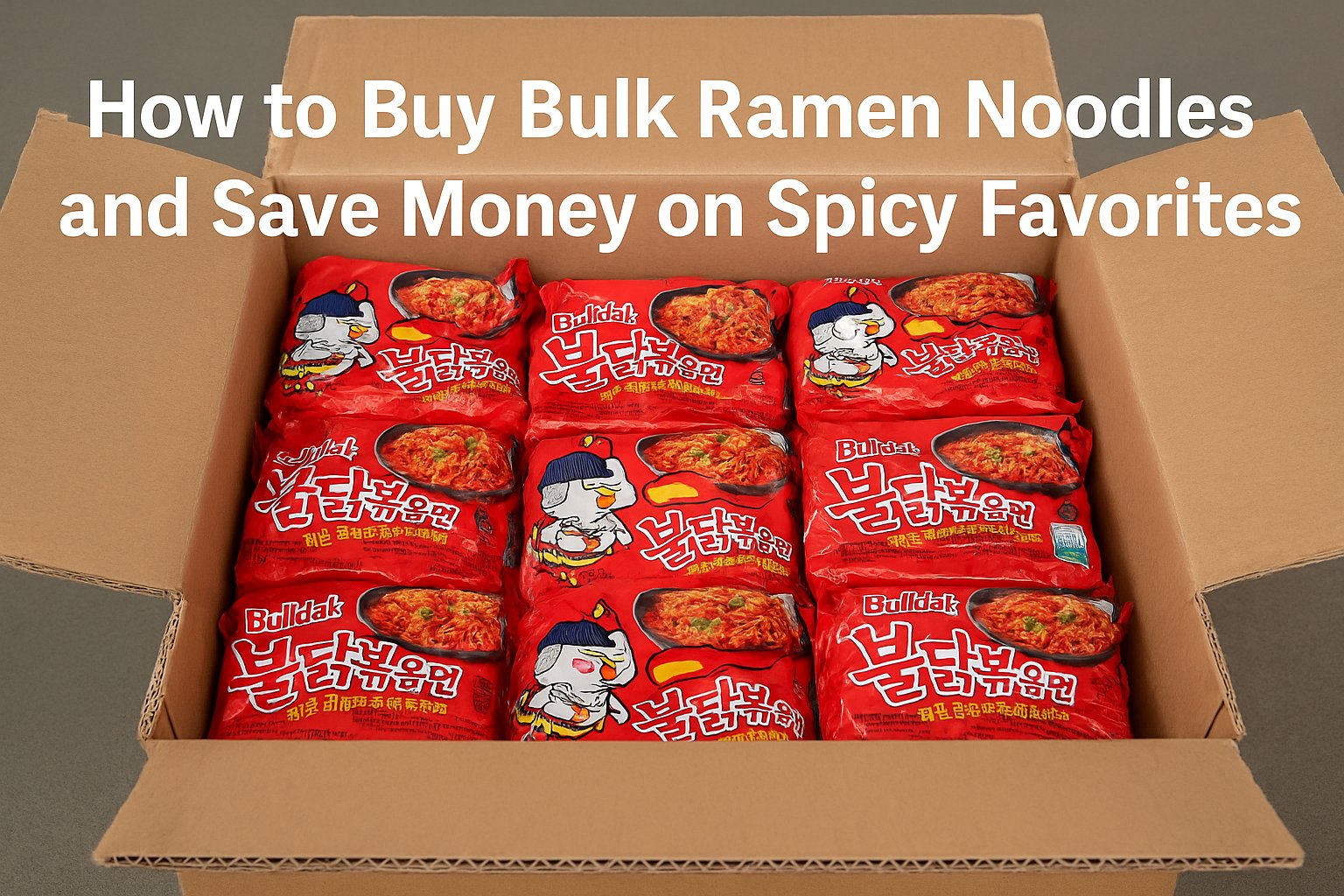 How To Buy Bulk Ramen Noodles And Save Money On Spicy Favorites
