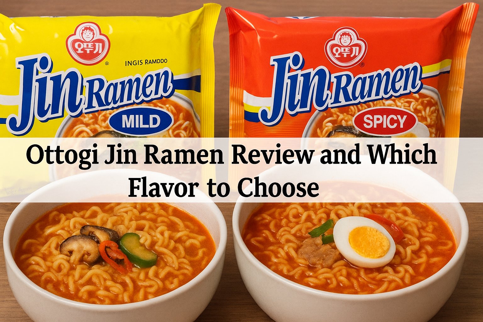 Ottogi Jin Ramen Review And Which Flavor To Choose